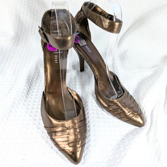 Nine West | Shoes | Nwot Show Nine West Copper Bronze Metallic Genuine ...